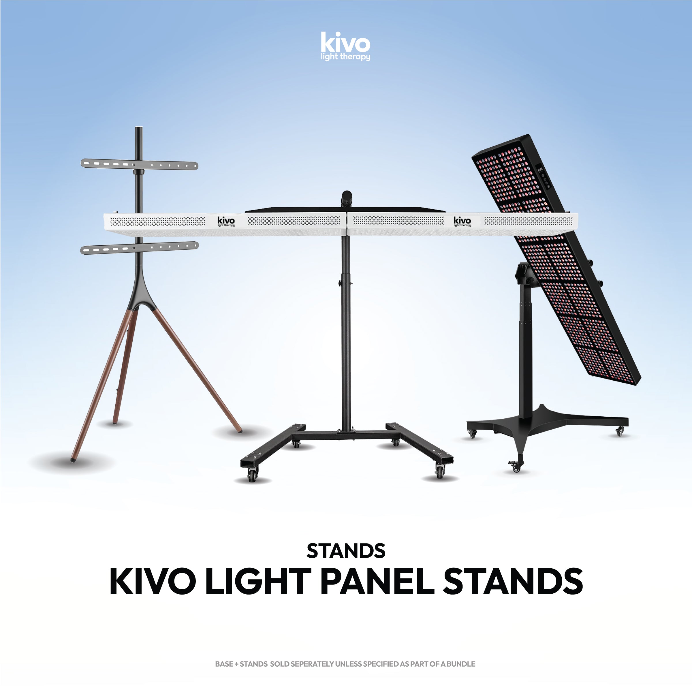 Kivo Stands: Horizontal / Vertical Mobile Stands for Red Light Panels ...